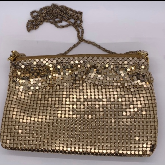 John Weitz | Bags | Vintage Mesh John Weitz Gold Metal Evening Bag ...